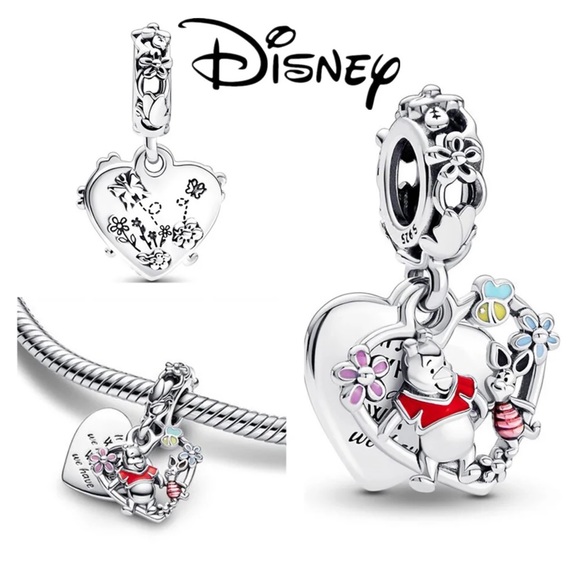 Pandora | Jewelry | Pandora Disney Silver Star Wars Winnie The Pooh Iron Man Dangle Charm | Poshmark